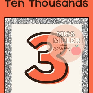 Groovy Glitter Place Value Posters - Etsy