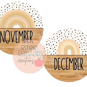 Neutral Boho Rainbow Class Birthday Display - Etsy