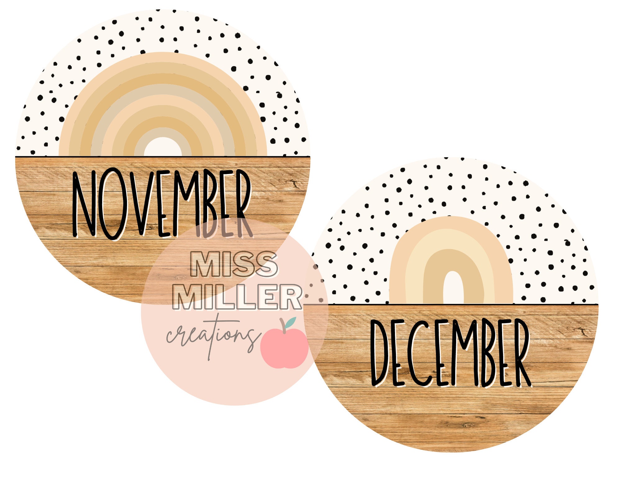 Neutral Boho Rainbow Class Birthday Display editable - Etsy