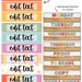 Retro Rainbow 10-drawer Cart Labels editable - Etsy