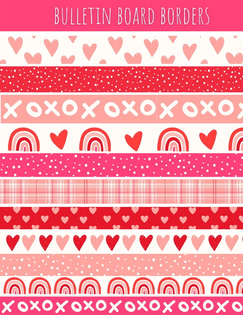 Valentine's Day Classroom Decor Collection | Etsy