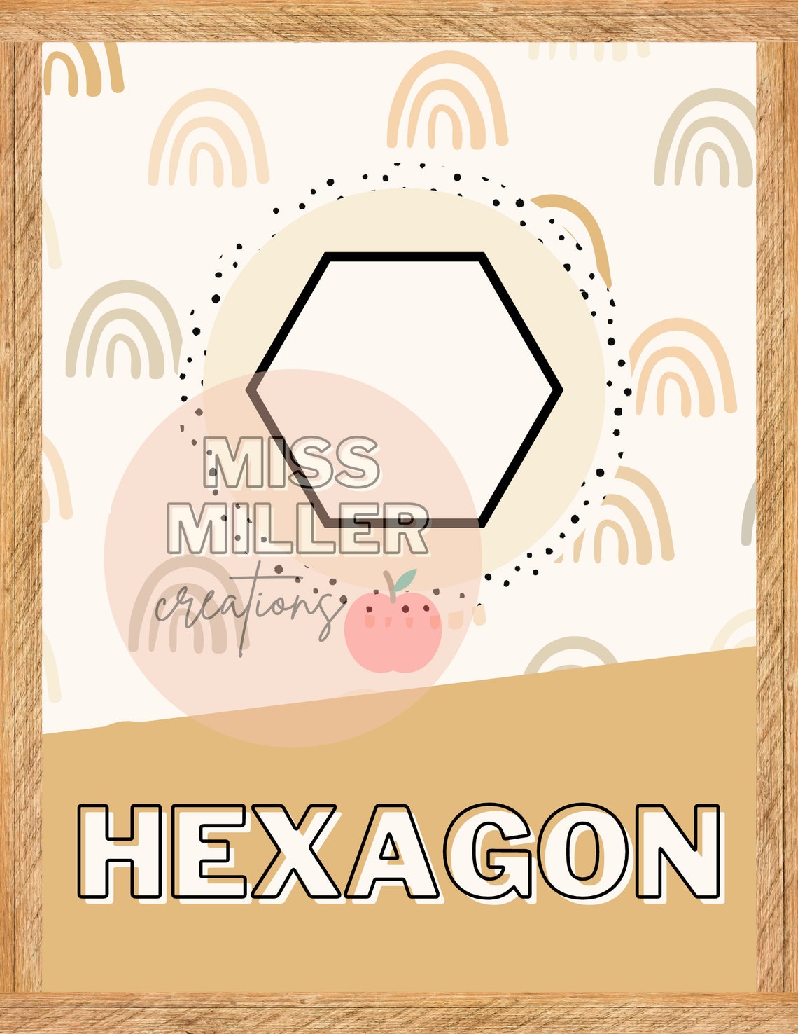 Neutral Boho Rainbow Shape Posters - Etsy