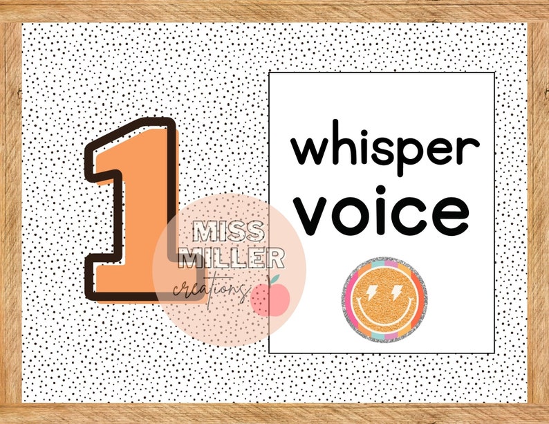 Groovy Glitter Voice Level Classroom Posters - Etsy