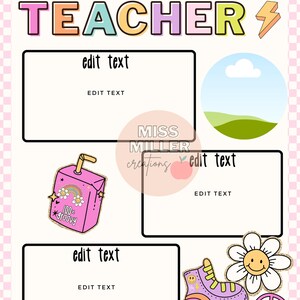 Disco Era Meet the Teacher Template - Etsy