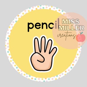 Pastel Boho Rainbow Hand Signals Classroom Posters [editable] - Etsy