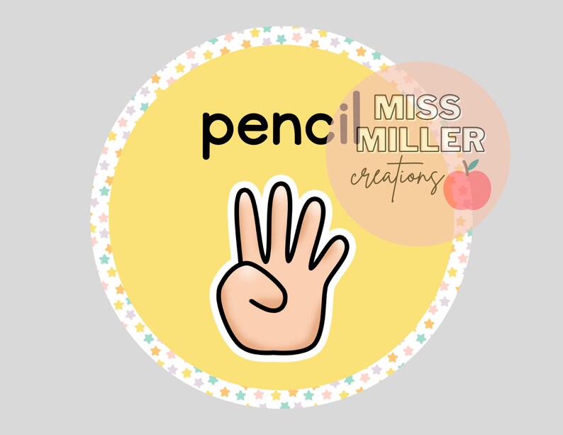 Pastel Boho Rainbow Hand Signals Classroom Posters [editable] - Etsy