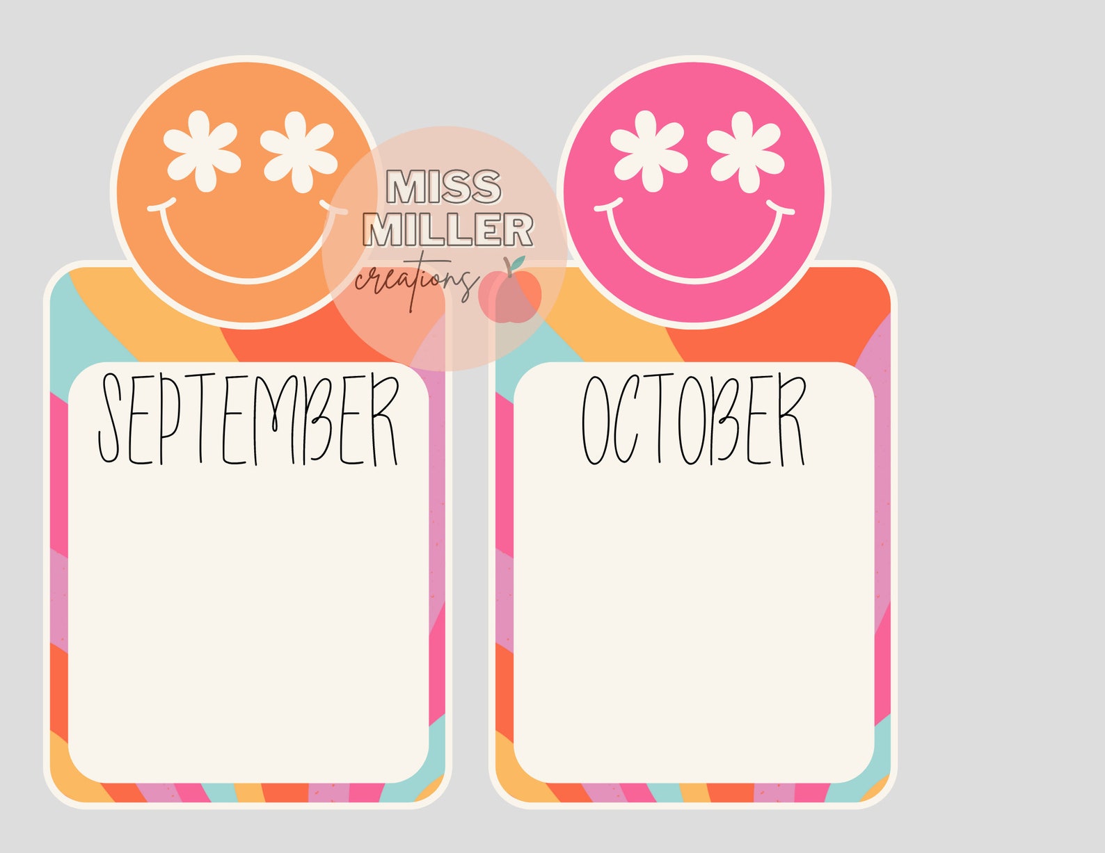 Groovy Glitter Class Birthday Display editable - Etsy