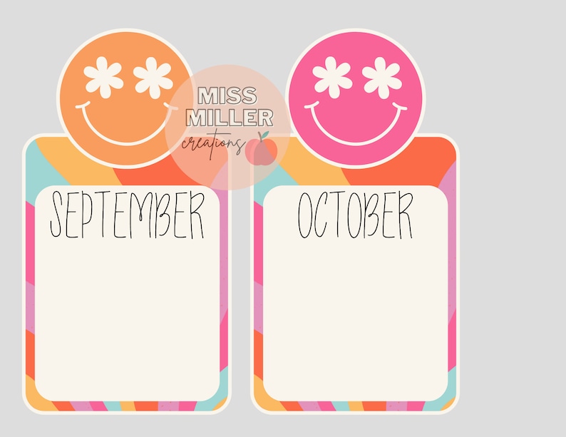 Groovy Glitter Class Birthday Display editable - Etsy