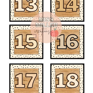 Neutral Boho Rainbow Classroom Calendar - Etsy