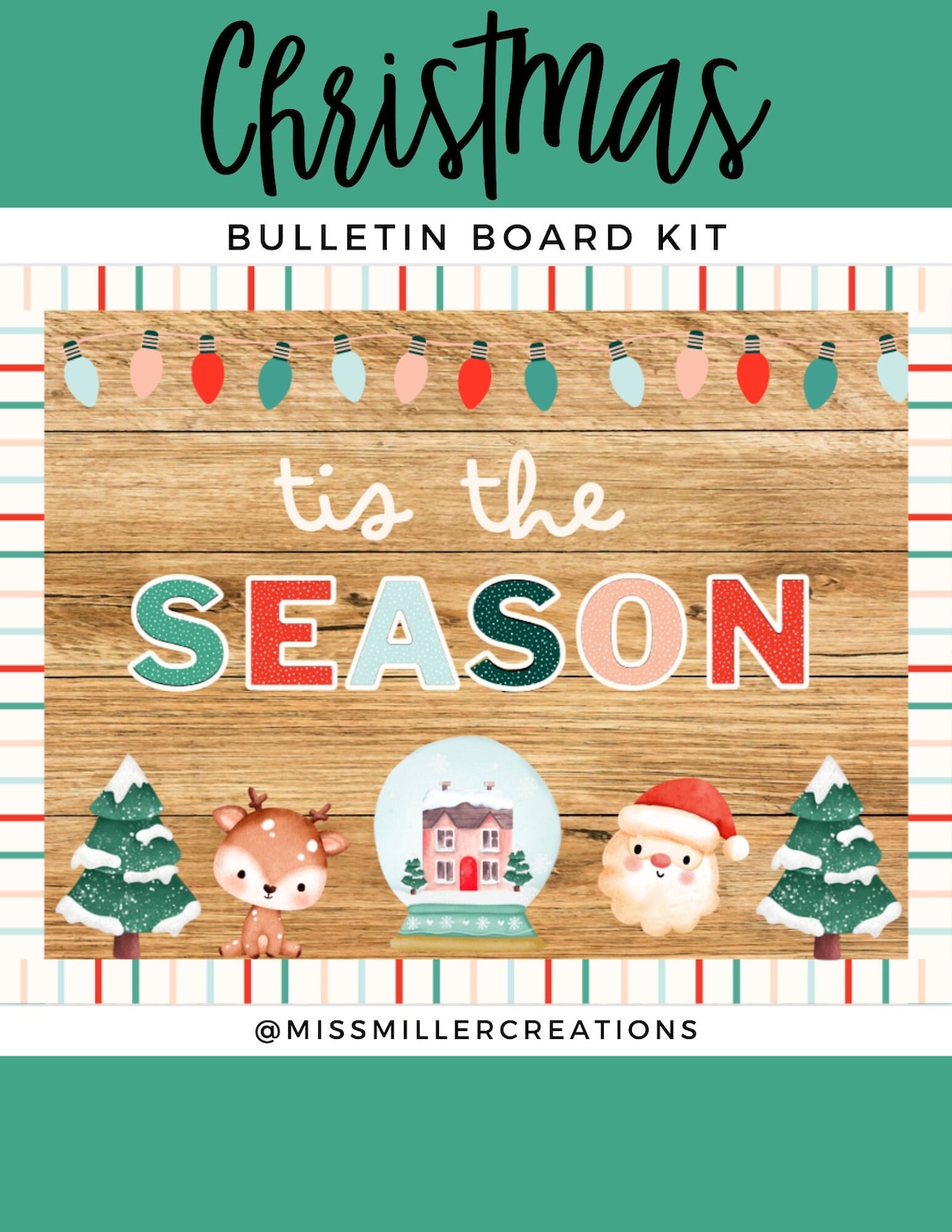 Tis the Season V.2 Bulletin Board Kit - Etsy
