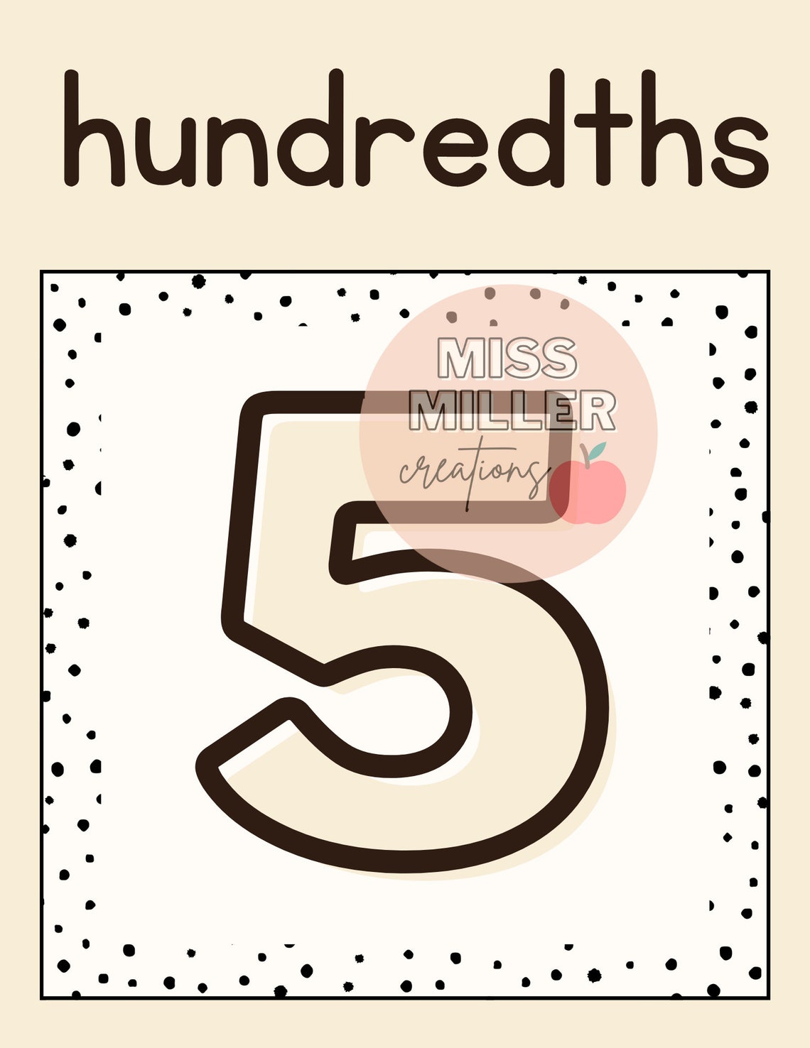 Neutral Boho Rainbow Place Value Posters - Etsy