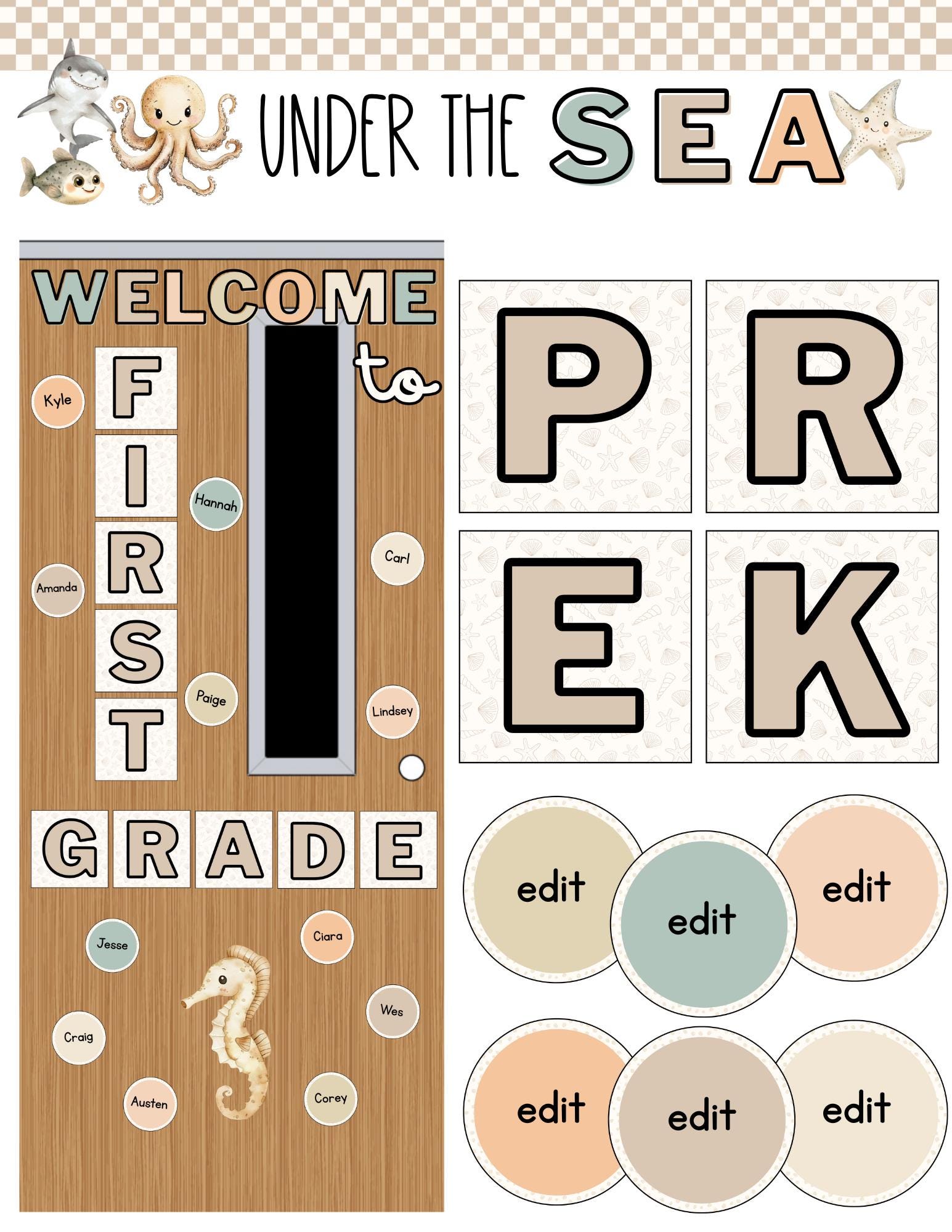 Under the Sea Classroom Door Display - Etsy