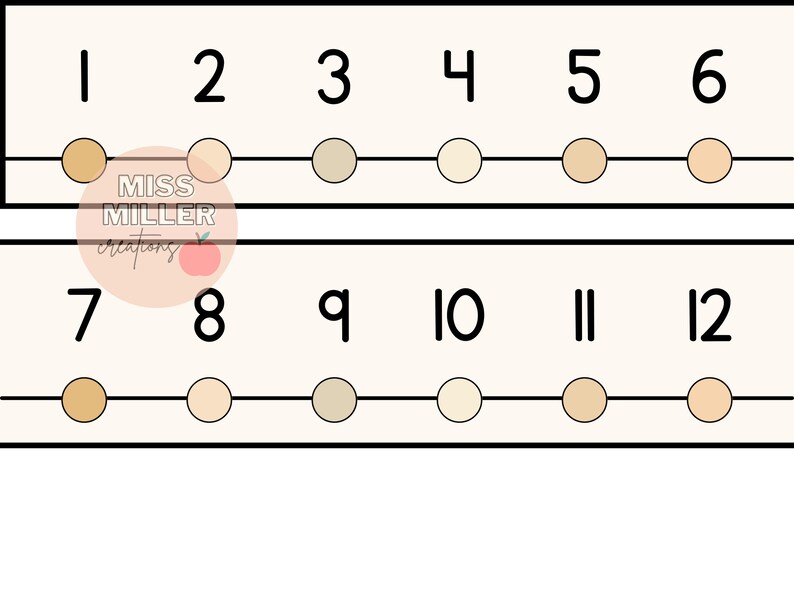 Neutral Boho Rainbow Classroom Math Displays - Etsy