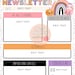 Modern Halloween Newsletter Template editable - Etsy