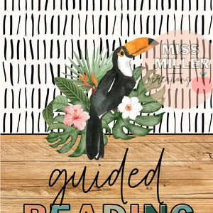 Boho Tropics Binder Covers [editable] - Etsy