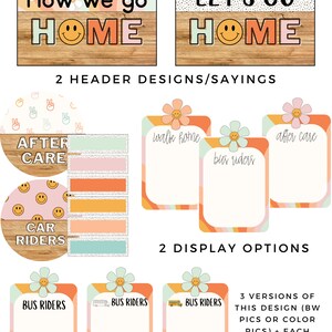 Groovy Boho Dismissal Chart [editable Features] - Etsy