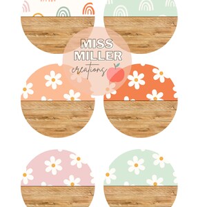 Groovy Boho Labels [editable] - Etsy