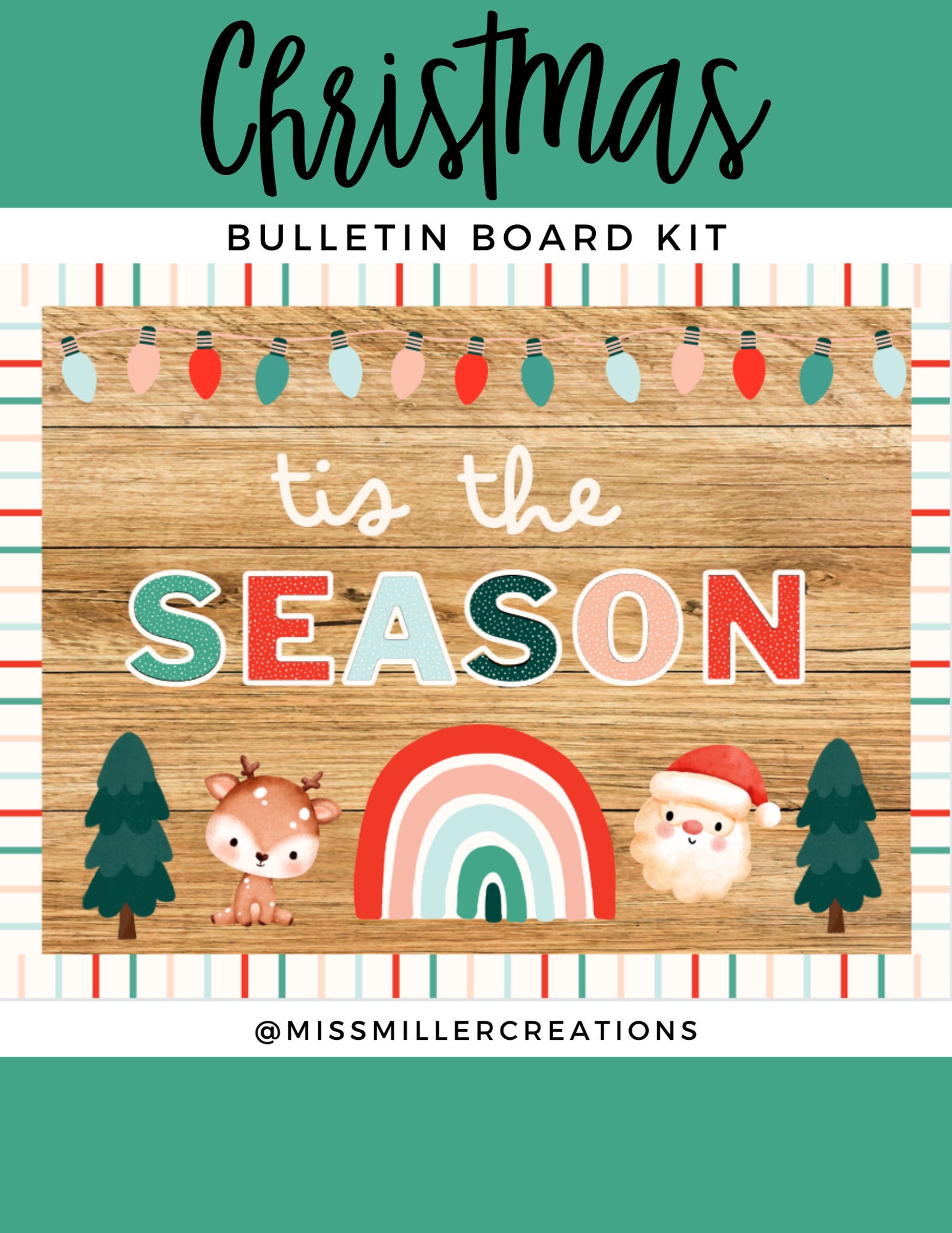 Modern Christmas Classroom Decor Pack V.2 - Etsy