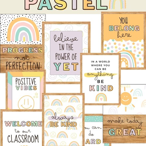 Groovy Boho Classroom Quote Posters - Etsy UK