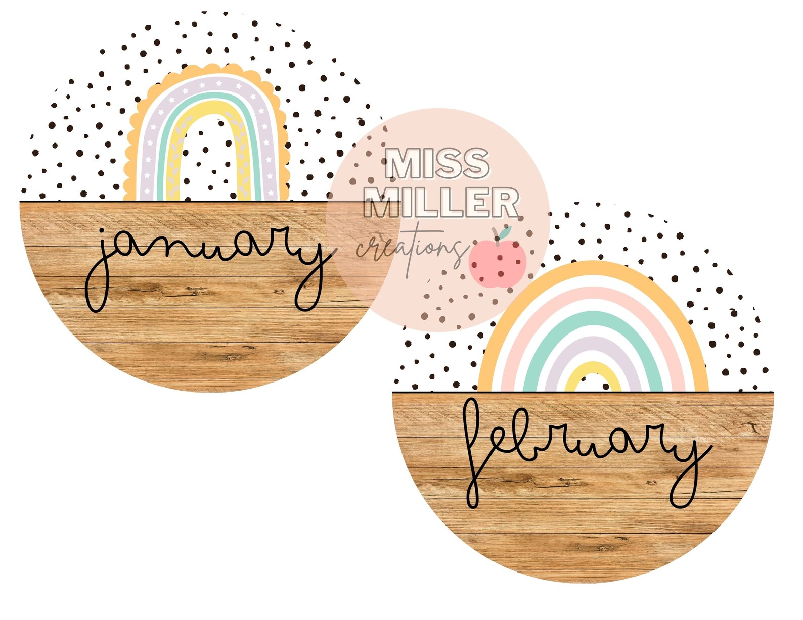 Pastel Boho Rainbow Class Birthday Display editable - Etsy