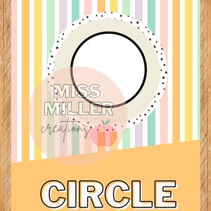 Pastel Boho Rainbow Classroom Shape Posters - Etsy