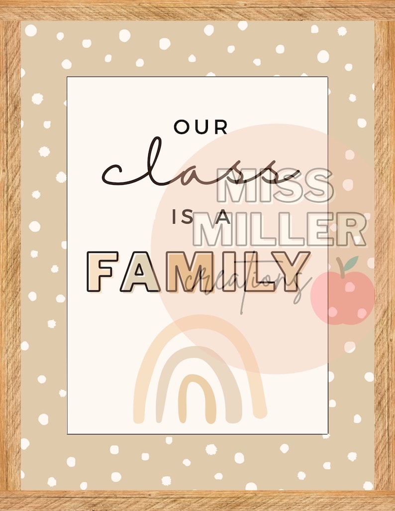 Neutral Boho Rainbow Classroom Motivational Quote Posters - Etsy