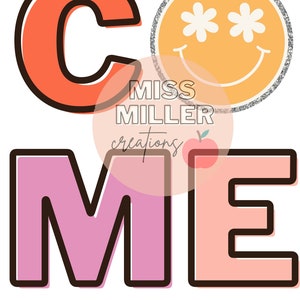 Groovy Glitter Classroom Door Display - Etsy