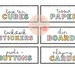 Pastel Boho Rainbow Classroom Supply Labels - Etsy