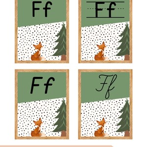 Woodland Classroom Alphabet Posters - Etsy