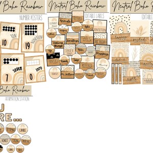 Neutral Boho Rainbow Complete Classroom Collection - Etsy