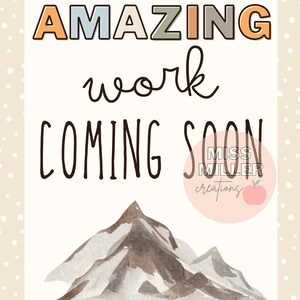 Adventure Work Coming Soon Posters - Etsy