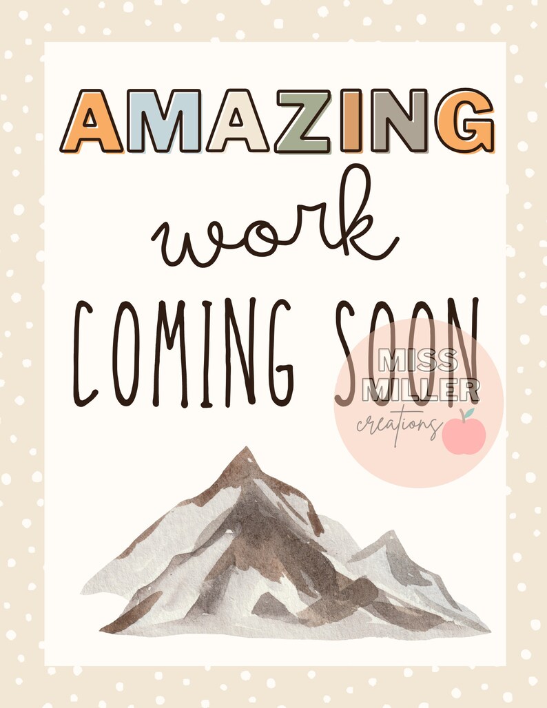 Adventure Work Coming Soon Posters - Etsy
