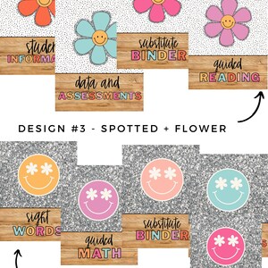 Groovy Glitter Binder Covers [editable] - Etsy