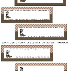 Wild Wild West Desk Plates - Etsy