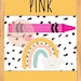 Modern Boho Rainbow Classroom Color Posters - Etsy