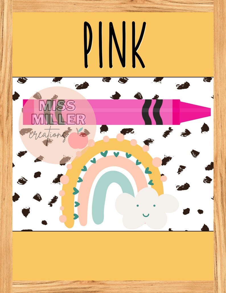 Modern Boho Rainbow Classroom Color Posters - Etsy