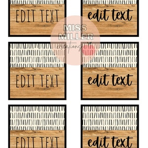 Neutral Boho Rainbow Classroom Labels [editable] - Etsy