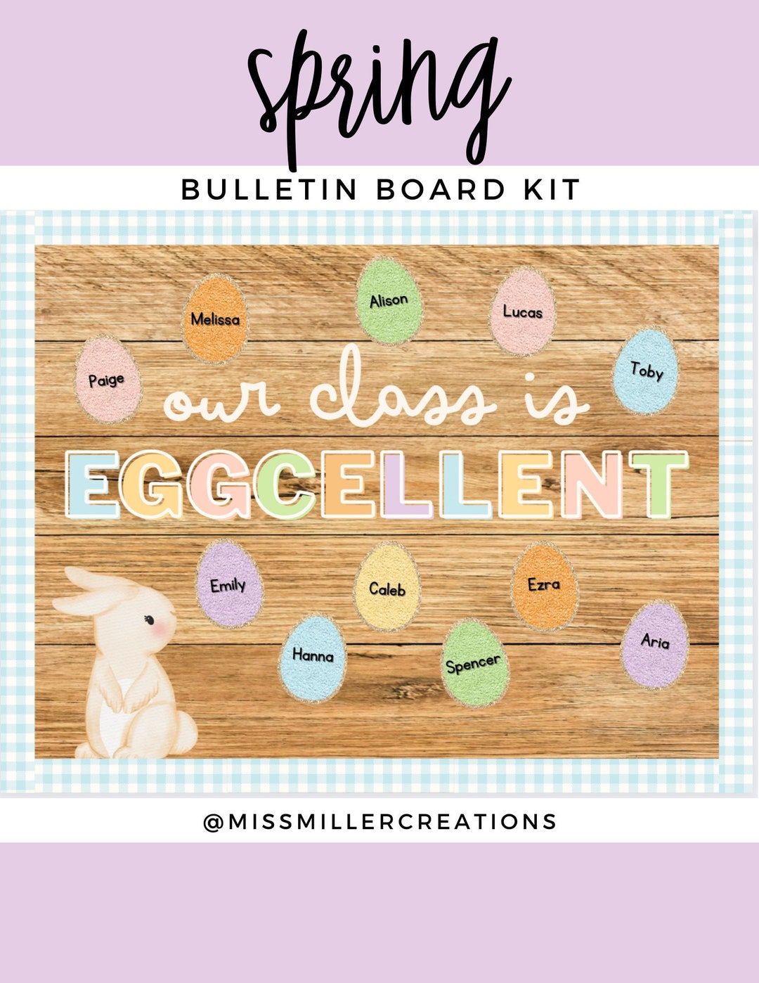 Eggcellent Bulletin Board Kit [easter/spring] [editable] - Etsy
