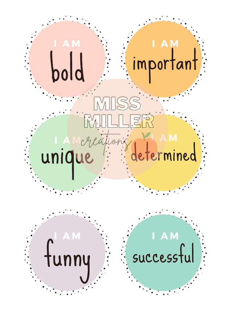 Pastel Boho Rainbow Affirmation Station - Etsy