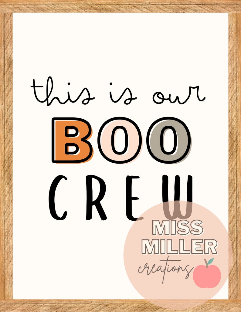 Boho Halloween Classroom Decor Posters - Etsy
