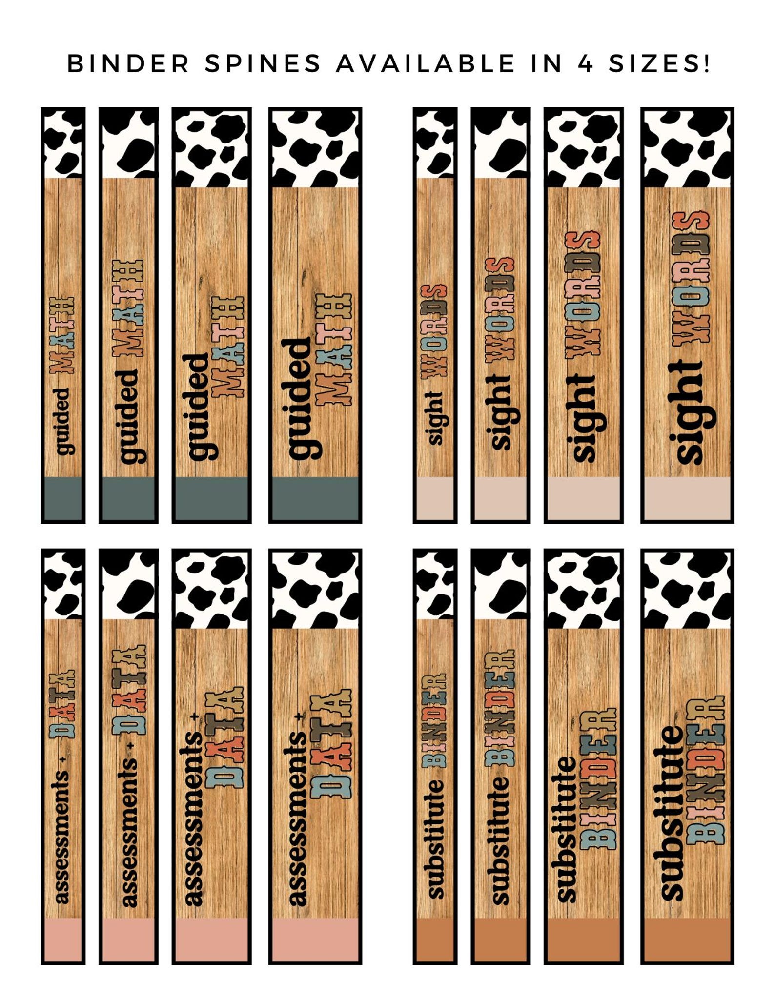 Wild Wild West Binder Covers [editable] - Etsy