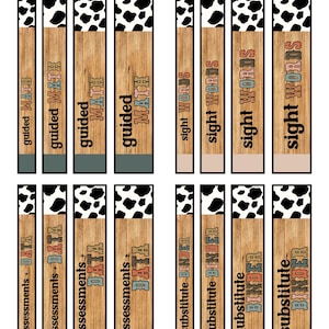 Wild Wild West Binder Covers [editable] - Etsy