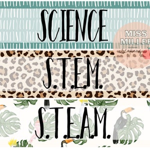 Boho TROPICS Classroom Schedule [editable] - Etsy