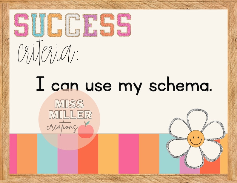 Groovy Glitter Learning Goal Posters/i Can Statements/focus - Etsy