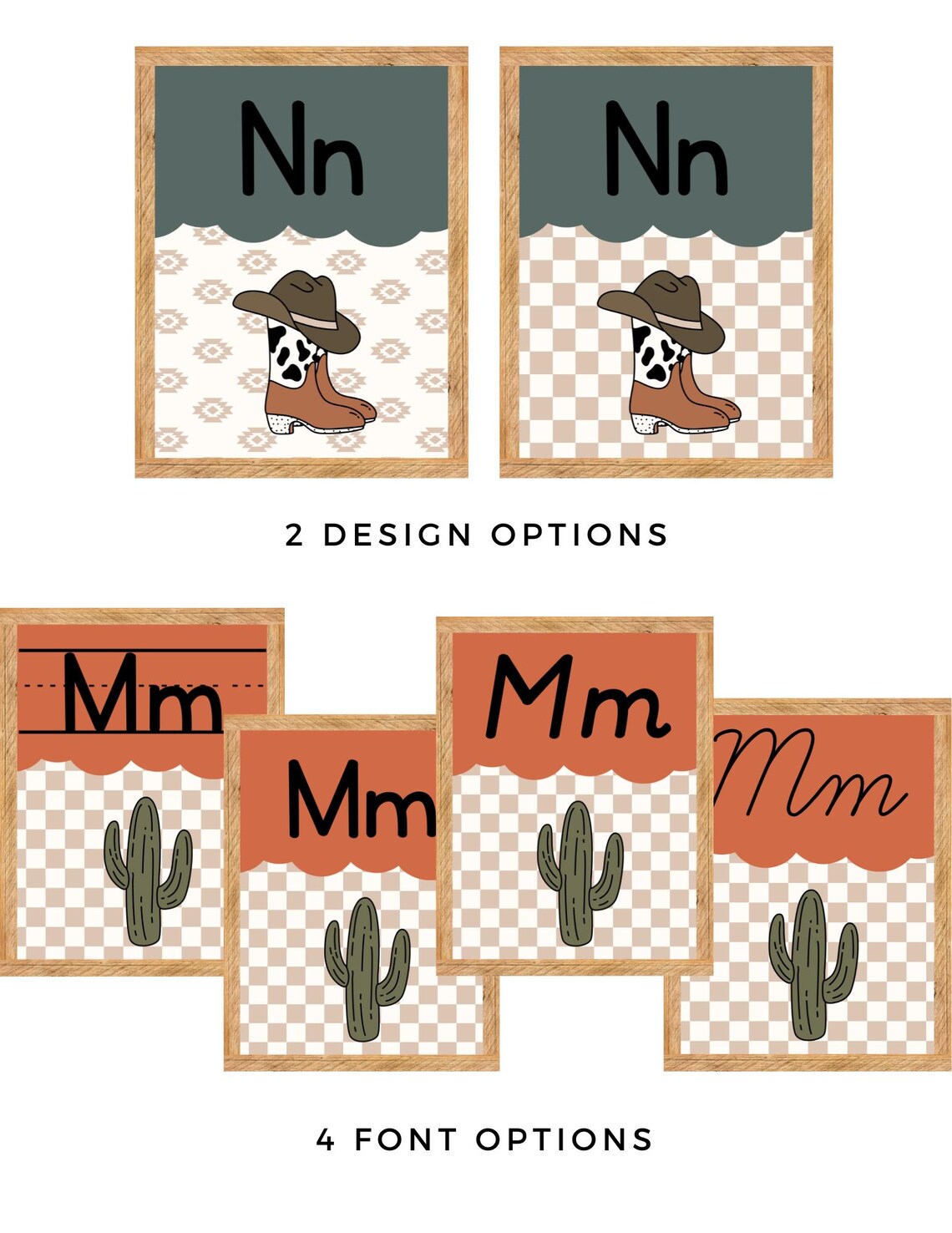 Wild Wild West Classroom Alphabet Posters - Etsy