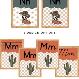 Wild Wild West Classroom Alphabet Posters - Etsy