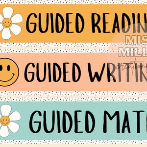 Groovy Boho Classroom Schedule [editable] - Etsy