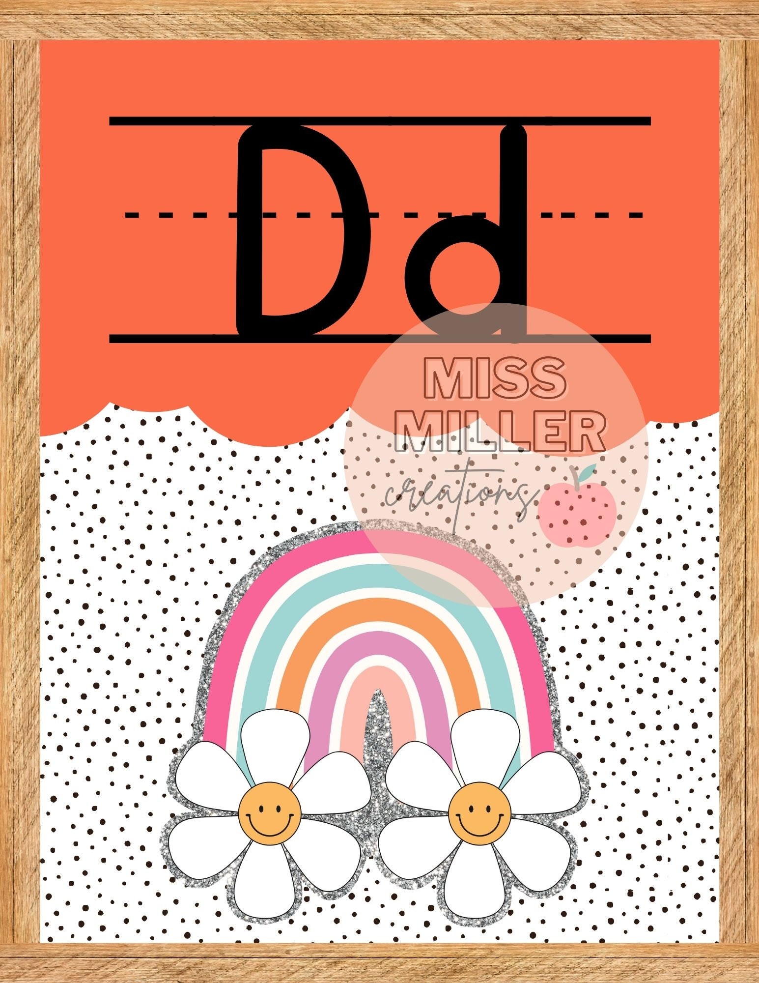 Groovy Glitter Classroom Alphabet - Etsy