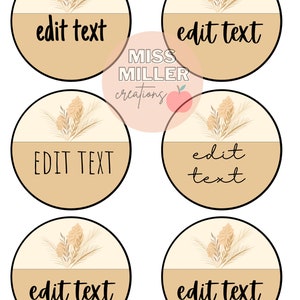 Neutral Boho Rainbow Classroom Labels [editable] - Etsy