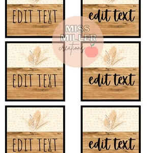 Neutral Boho Rainbow Classroom Labels [editable] - Etsy